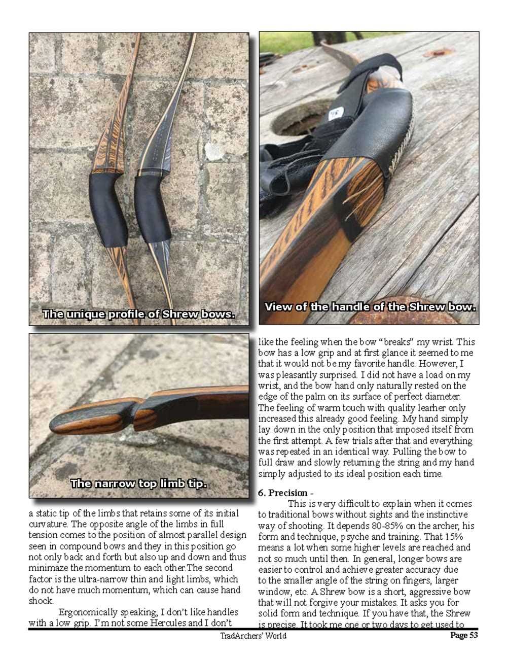 Shrew Bows im TradArchers Magazin